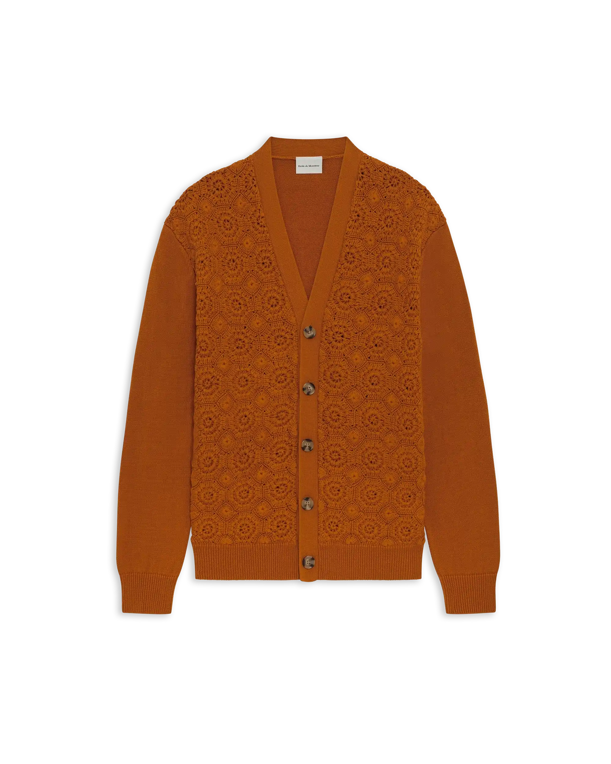 Cardigan Maille Crochet – Drôle de Monsieur