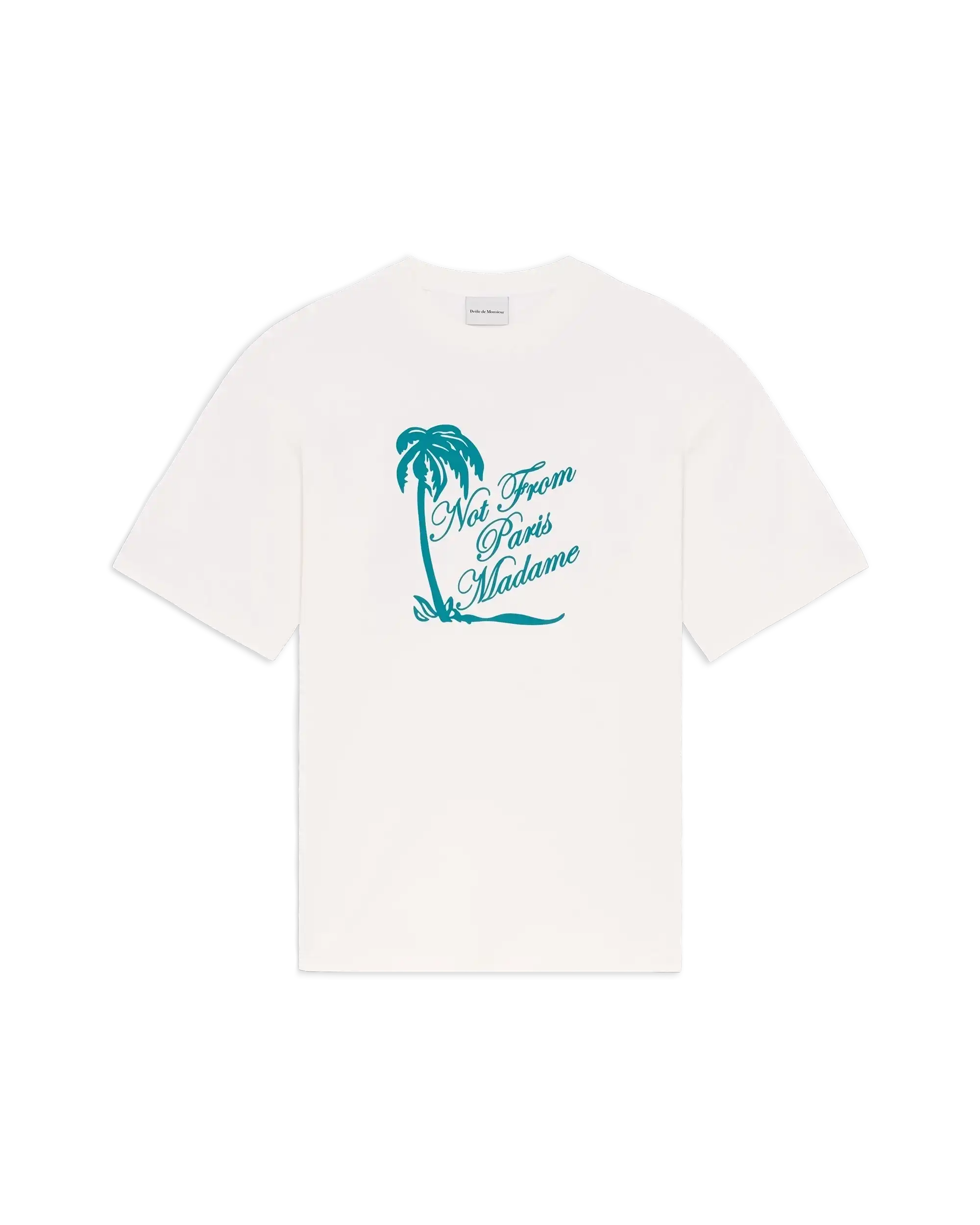 T-shirt Slogan Palmiers – Drôle de Monsieur